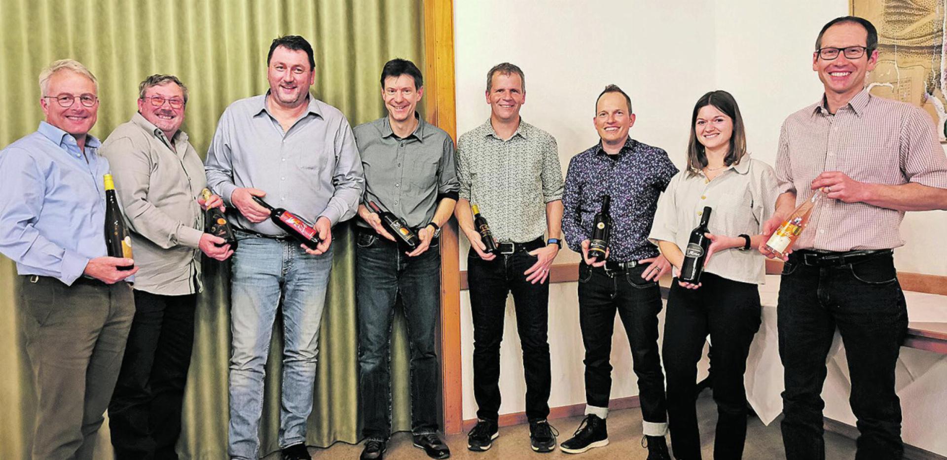 Daniel Fürst (von links), Gerhard Wunderlin, Dieter Imhof, Ralph ...